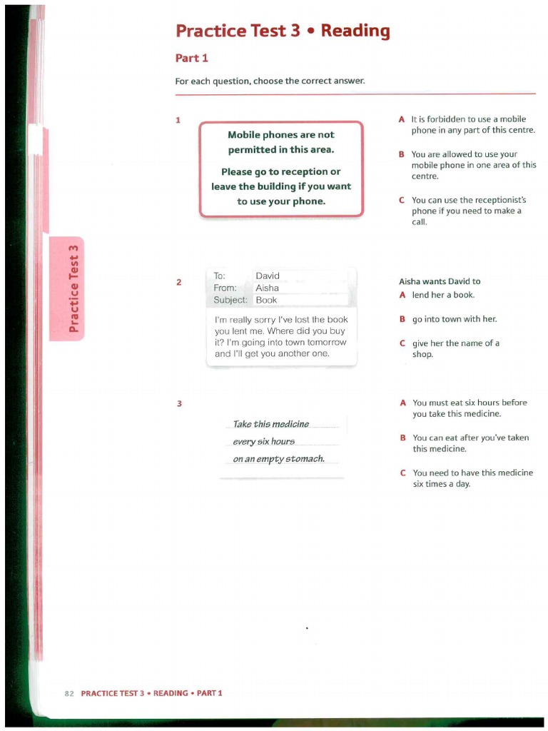 Preliminary b1 Test 3 | PDF