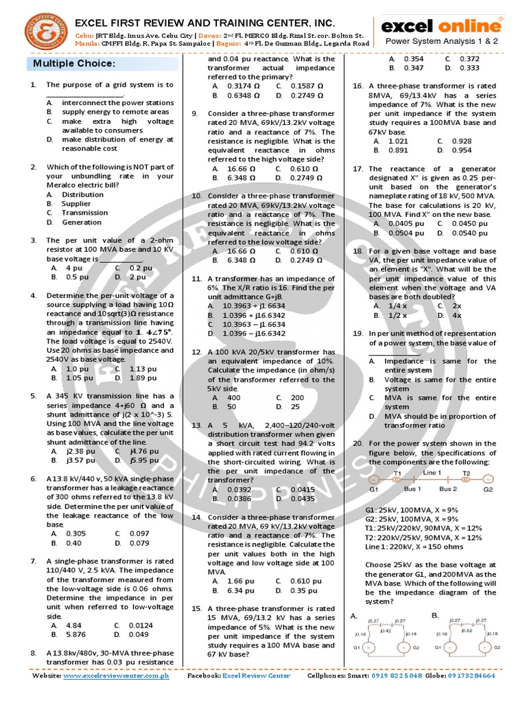 Excel First Review and Training Center, Inc.: Cebu: Davao: Manila ...