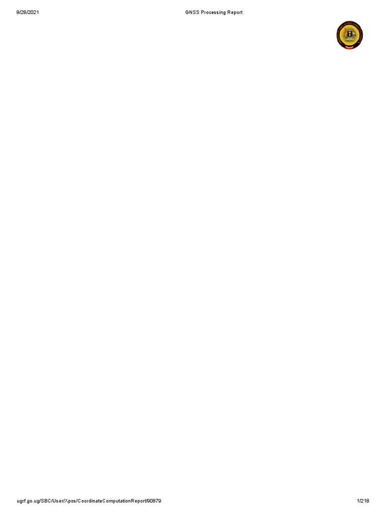 GNSS Processing Report - Keneth | PDF | Latitude | Longitude