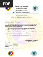 RSBSA Barangay Certificate | PDF