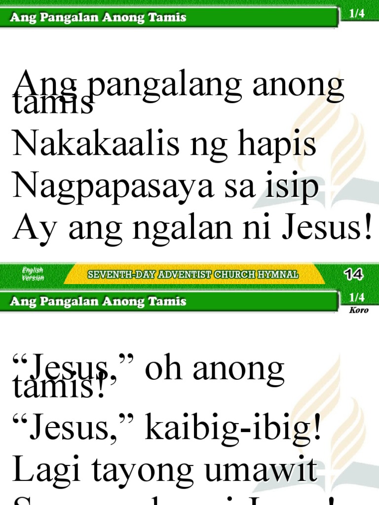 14 Ang Pangalan Anong Tamis | PDF