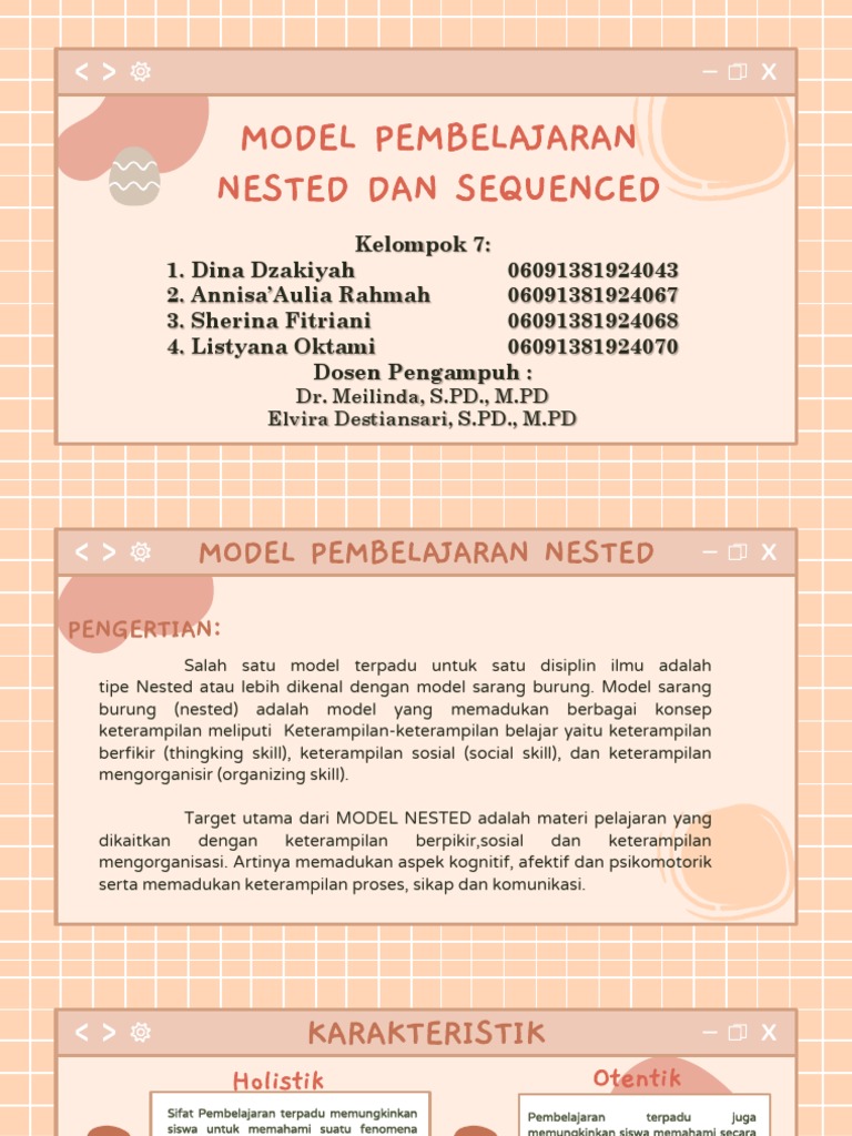 MODEL NESTED & SEQUENCED-dikonversi | PDF | Karier & Perkembangan