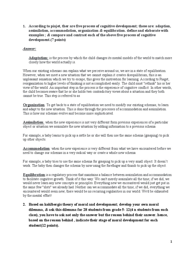 Assignment | Download Free PDF | Classical Conditioning | Schema ...