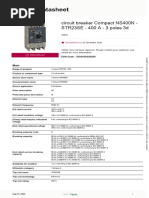 Product Datasheet: Circuit Breaker Compact NS630H - STR23SE - 630 A - 4 ...