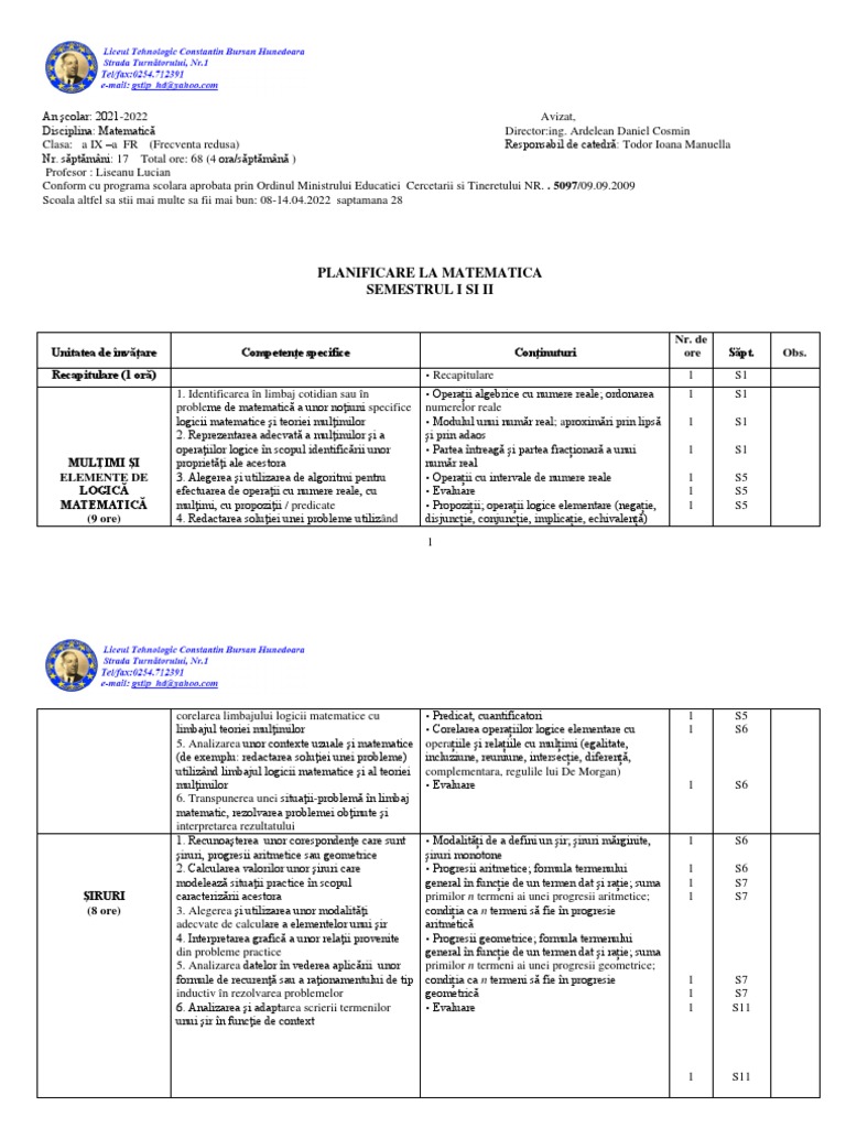 Planif 9 FR 2021-2022 | PDF
