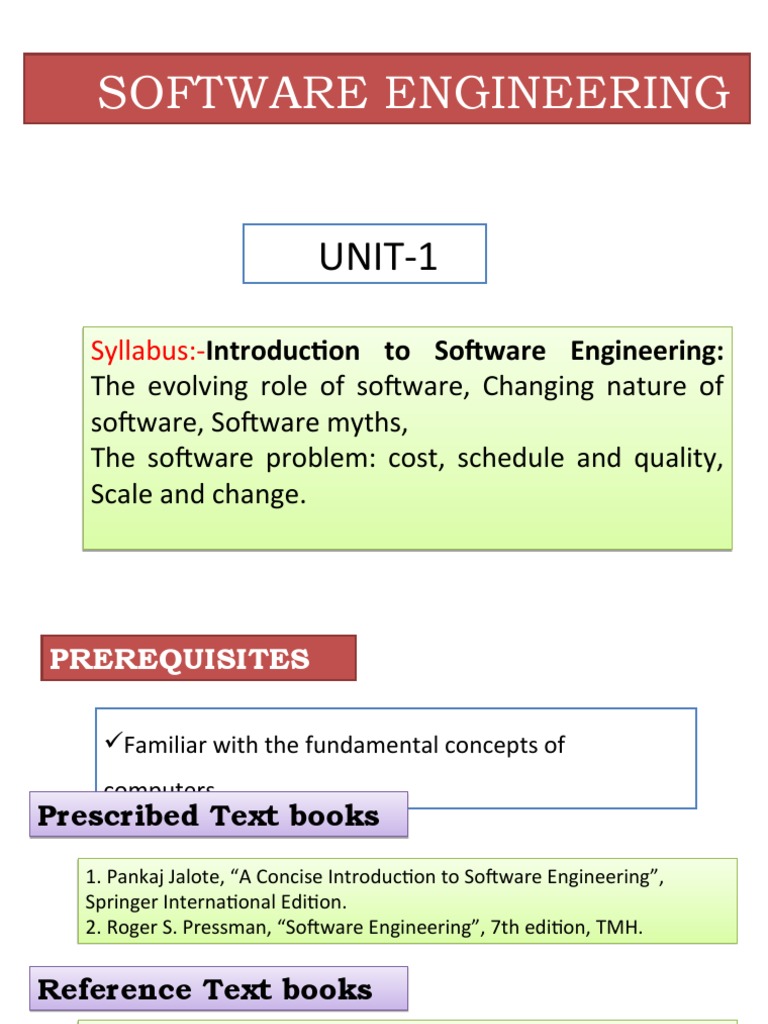 Software Engineering: UNIT-1 | PDF | Application Software | Software