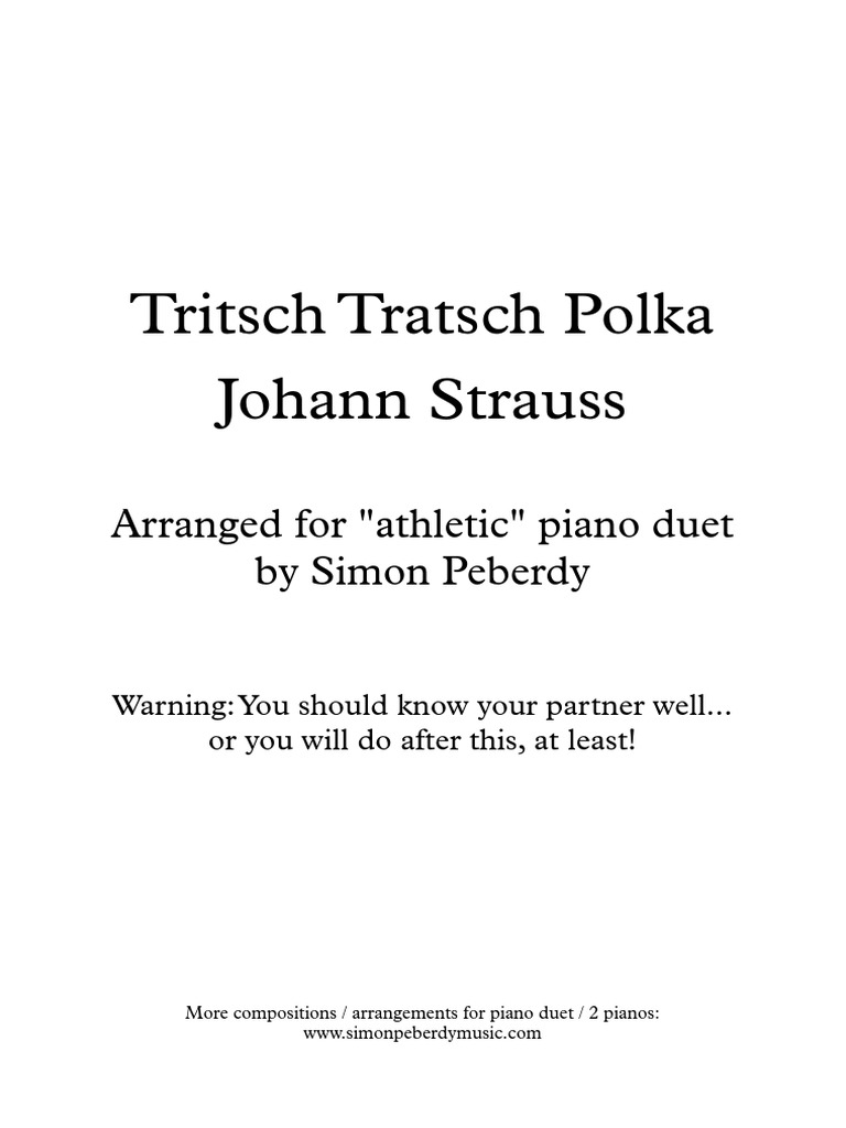 Strauss Trisch Trasch | PDF