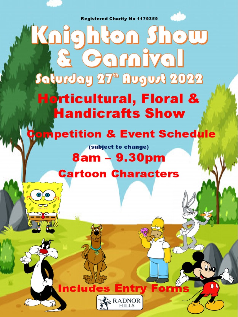 2022 Knighton Show Carnival Schedule | PDF | Fruit Preserves | Foods