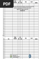 BADAC TEMPLATE - Attendance Sheet | PDF
