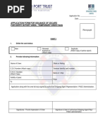 Permanent Pass Application for PKFZ | PDF | Passport | Travel Visa