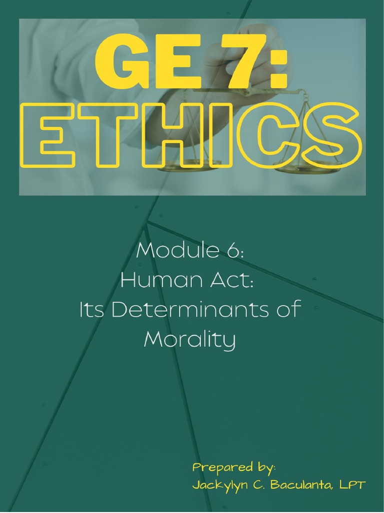 Module 6 Ethics | PDF | Morality | Courage