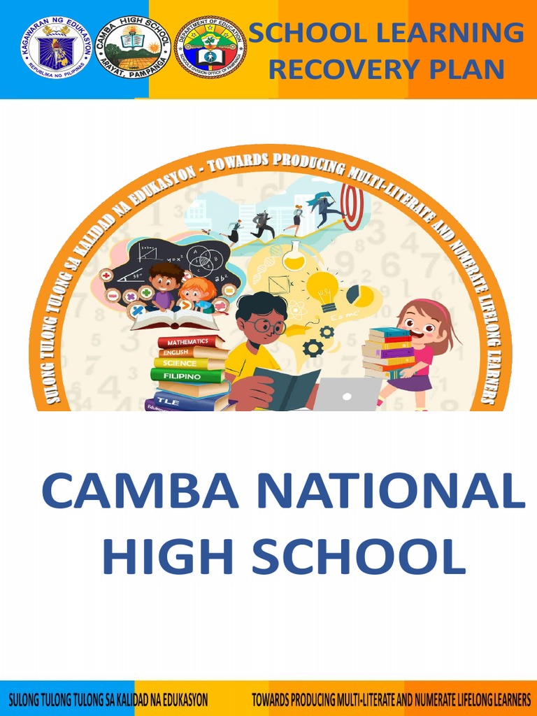 School Learning Recovery Plan: Camba National High School | PDF ...