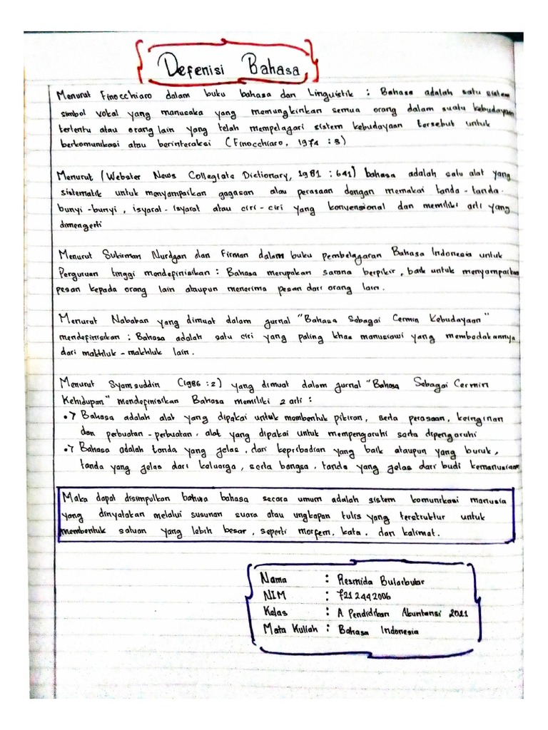 TR1 Bahasa Indonesia - Resmida Butarbutar-1 | PDF