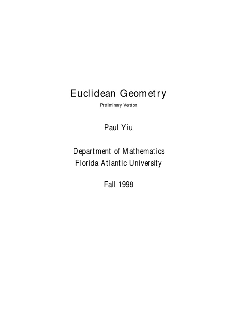 Euclidean Geometry Notes | PDF | Triangle | Circle