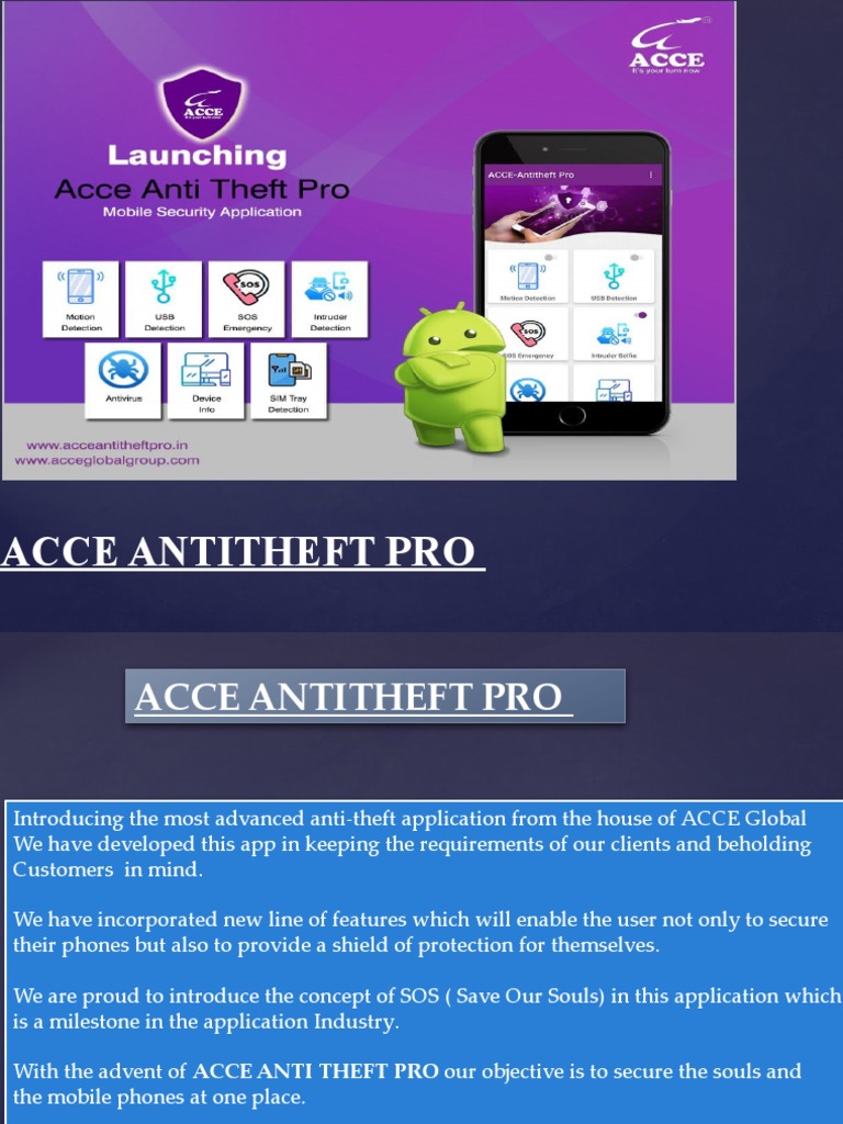 ACCE Antitheft Pro - Presentation | PDF | Computer Virus | Antivirus ...
