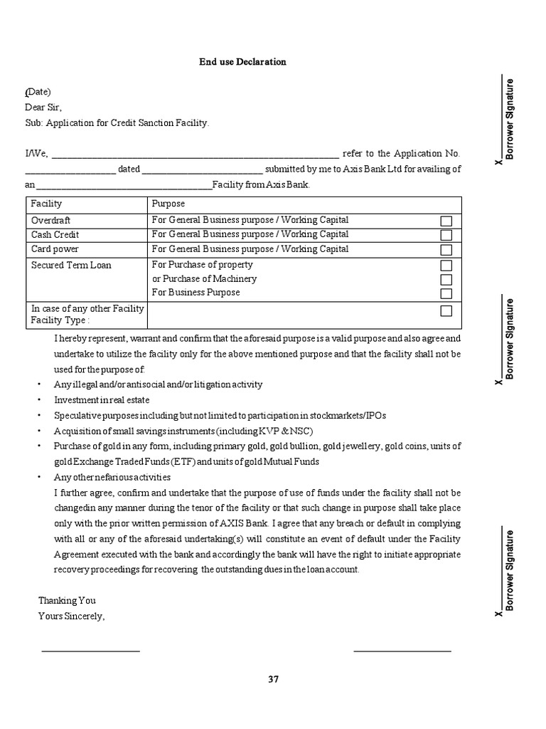 End Use Letter | PDF