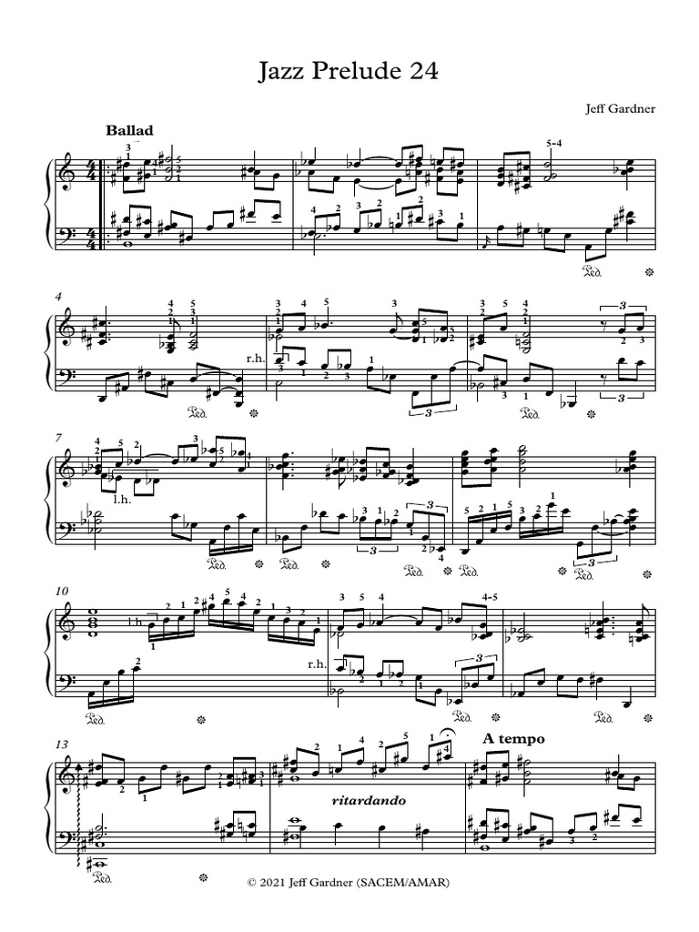 Jazz Prelude 24 DEF - Full Score | PDF