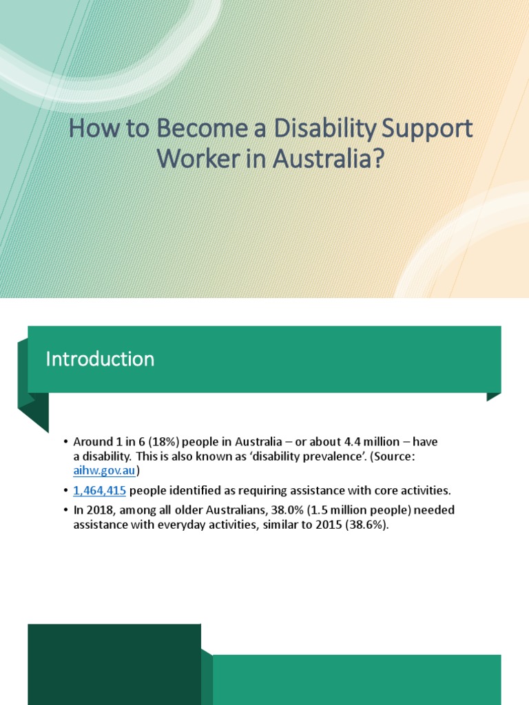 How To Become A Disability Support Worker in Australia | PDF