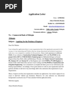 Job Application Letter Sample Ngo | PDF | Résumé | Non Governmental ...