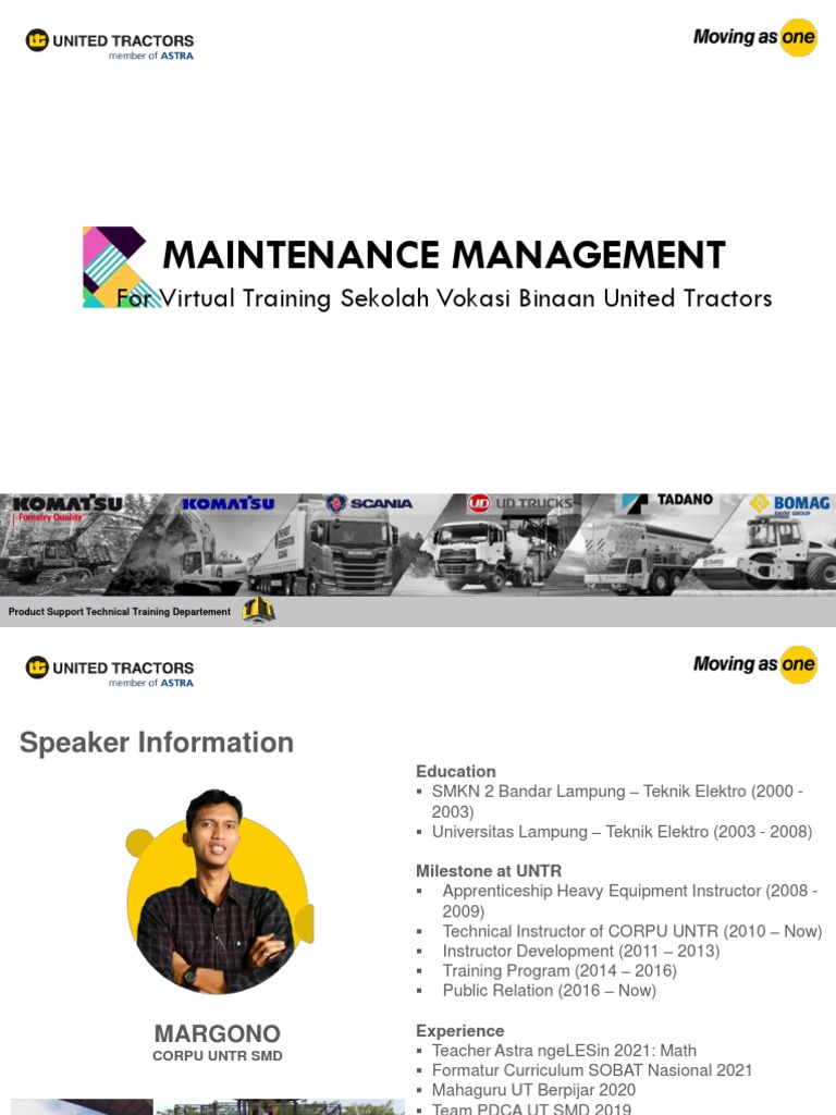 Maintenance Management for VT Training | PDF | Mechanical Engineering | Systems Engineering