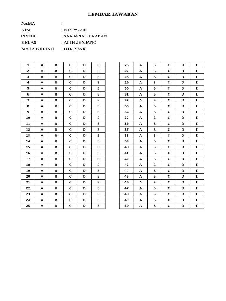 Nama......... Uts Pbak | PDF | Teaching Methods & Materials