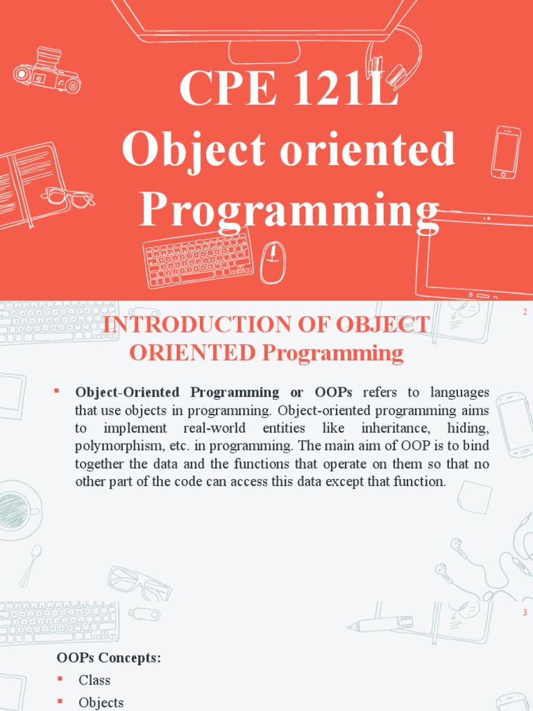 Lesson 1 Introduction To Object Oriented Programming Pdf Object Oriented Programming Class
