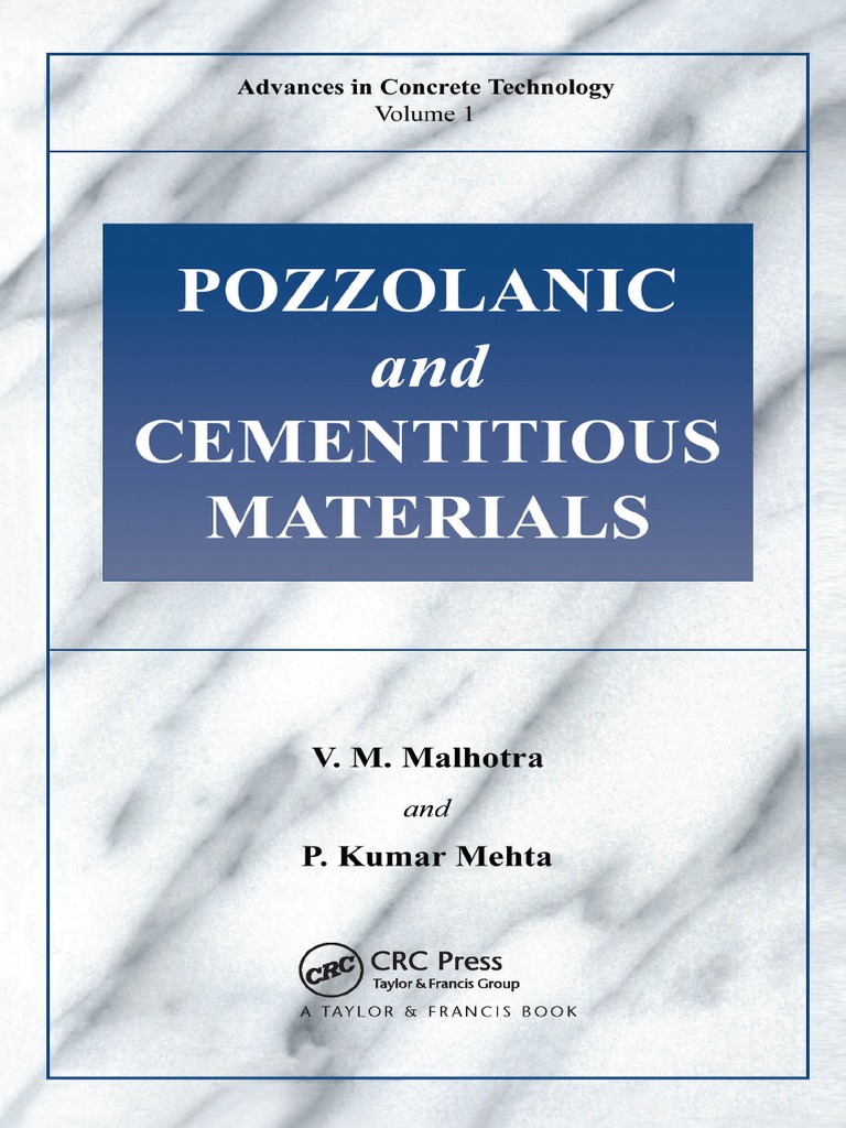 Pozzolanic and Cementitious Materials | PDF | Concrete | Cement