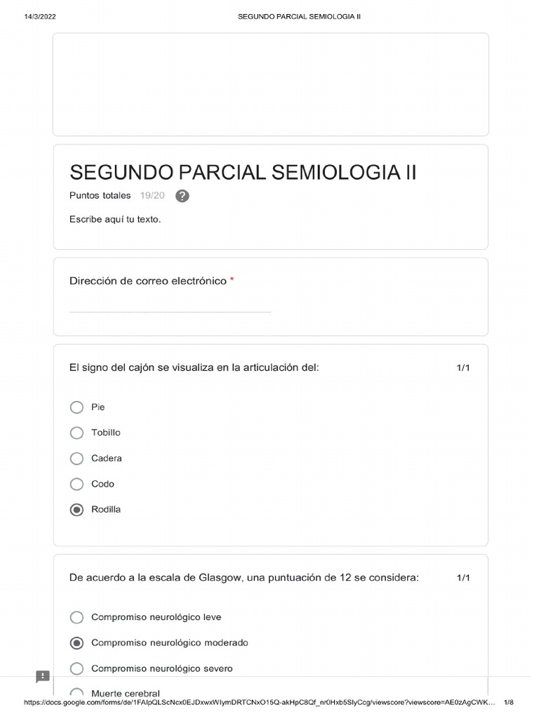 Segundo Parcial Semiologia II | PDF