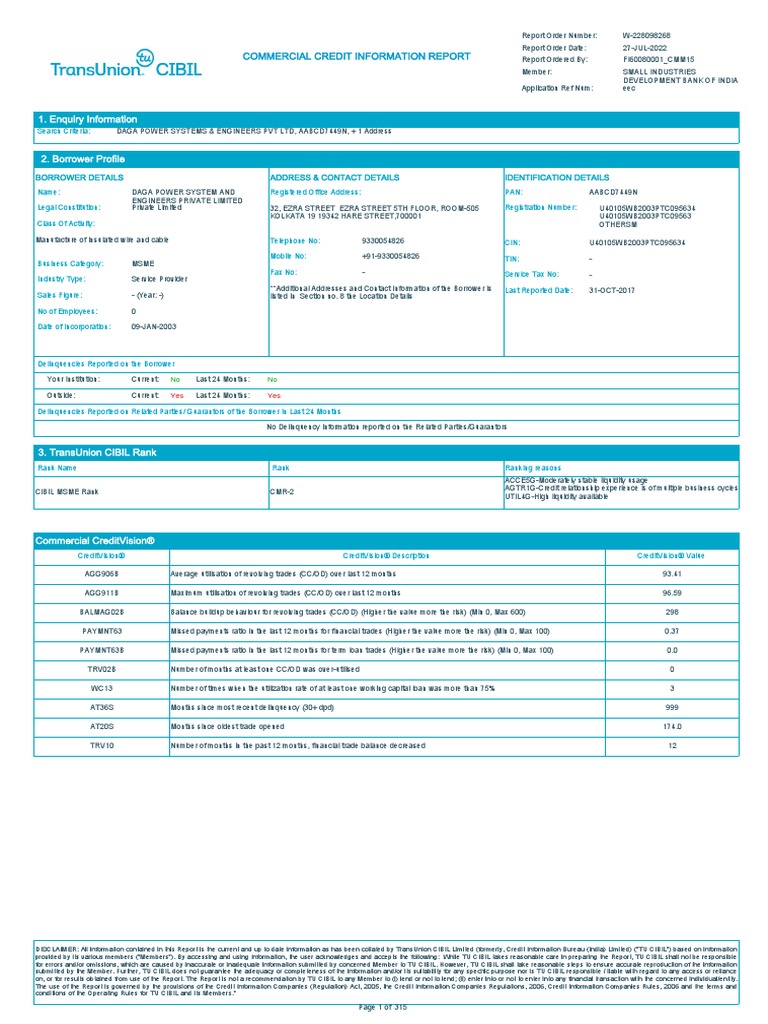 Daga Power Systems PVT LTD | PDF | Identity Document | Banks