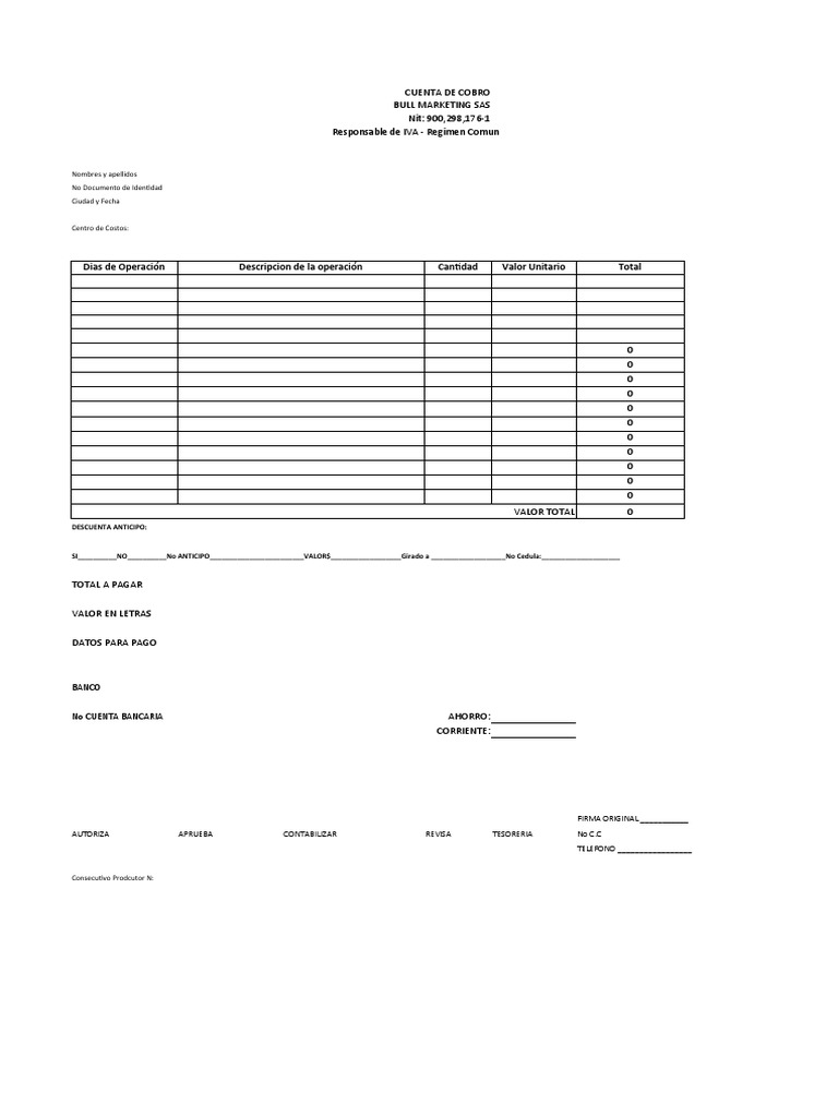 Formato CXC | PDF | Bancario | Servicios financieros