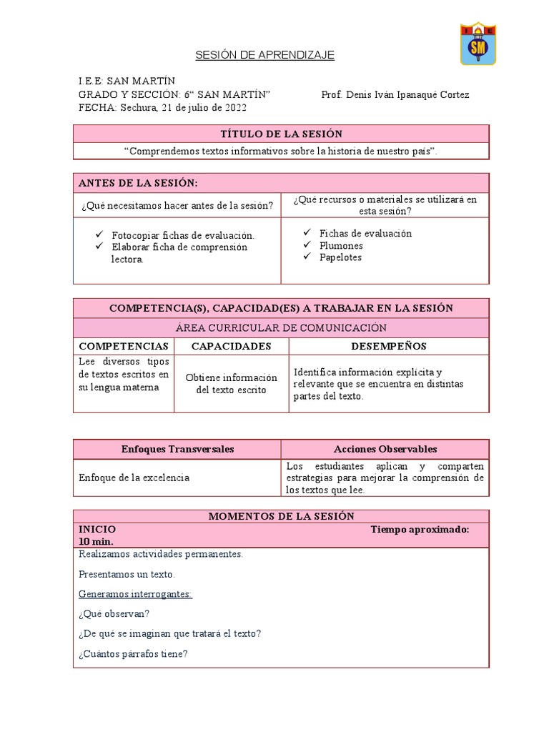 Comprensión de Textos Históricos | PDF | Comprensión lectora ...