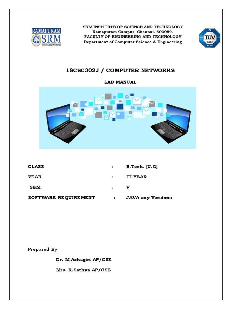 Computer Networks Lab Manual | PDF | I Pv6 | Port (Computer Networking)