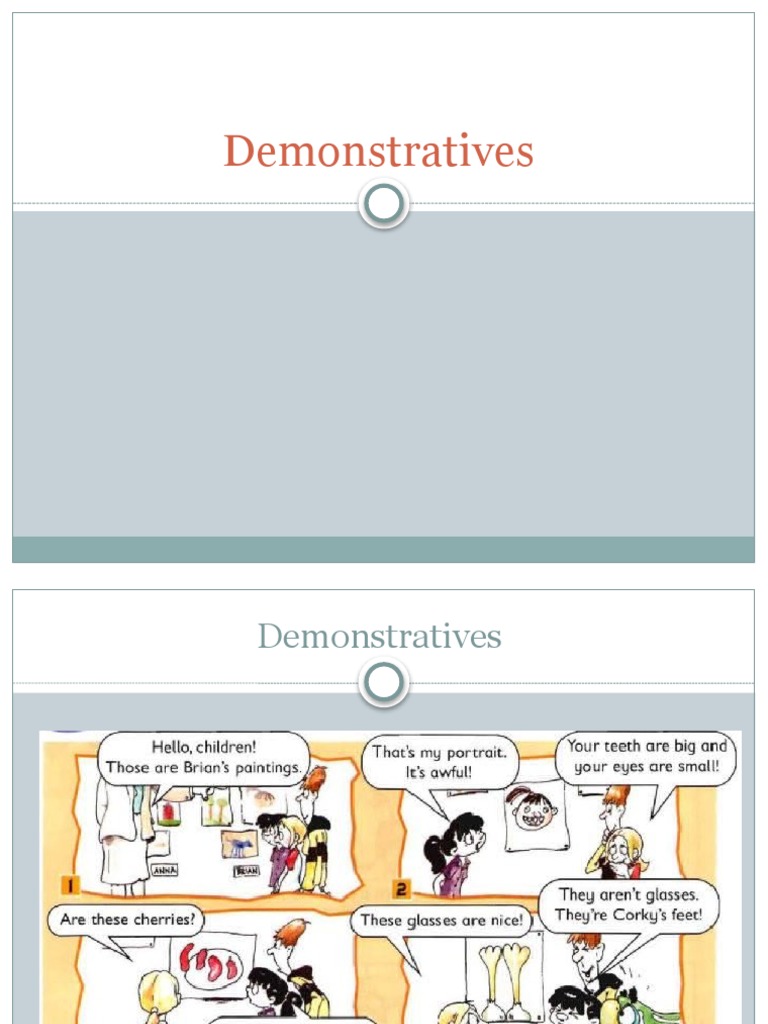 Demonstratives | PDF
