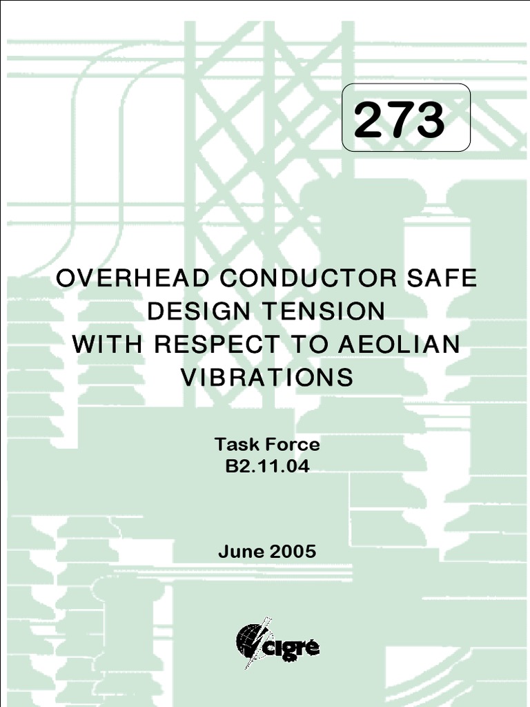 Cigre 273 | PDF | Fatigue (Material) | Turbulence