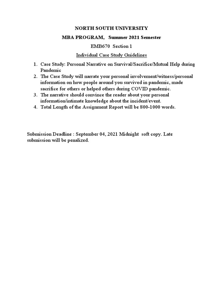 Individual Case Study | PDF