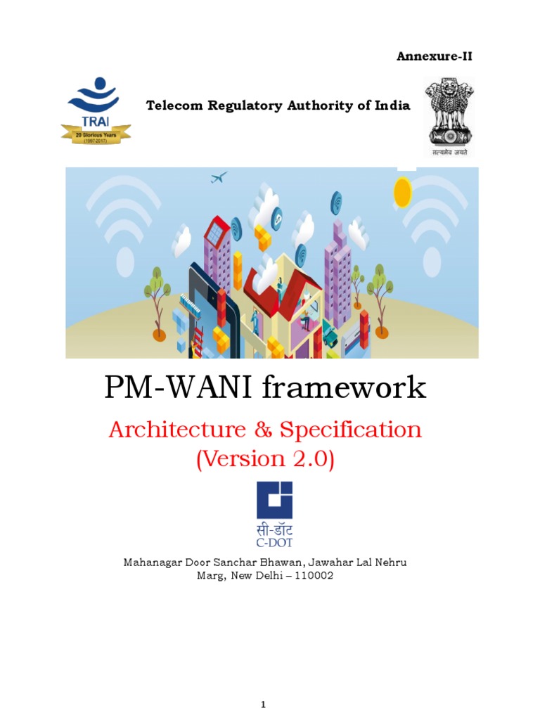 Annexure - II PM-WANI Framework Architecture and Specifications (V2 - 0 ...