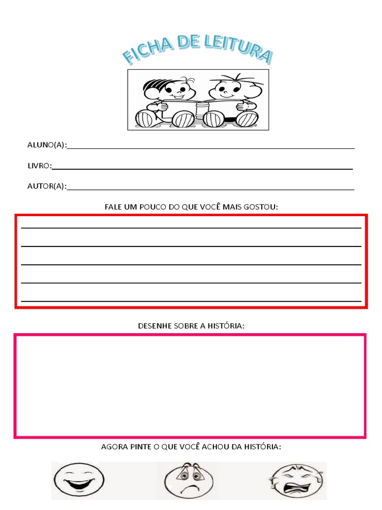 Ficha de Leitura 3° Ano | PDF
