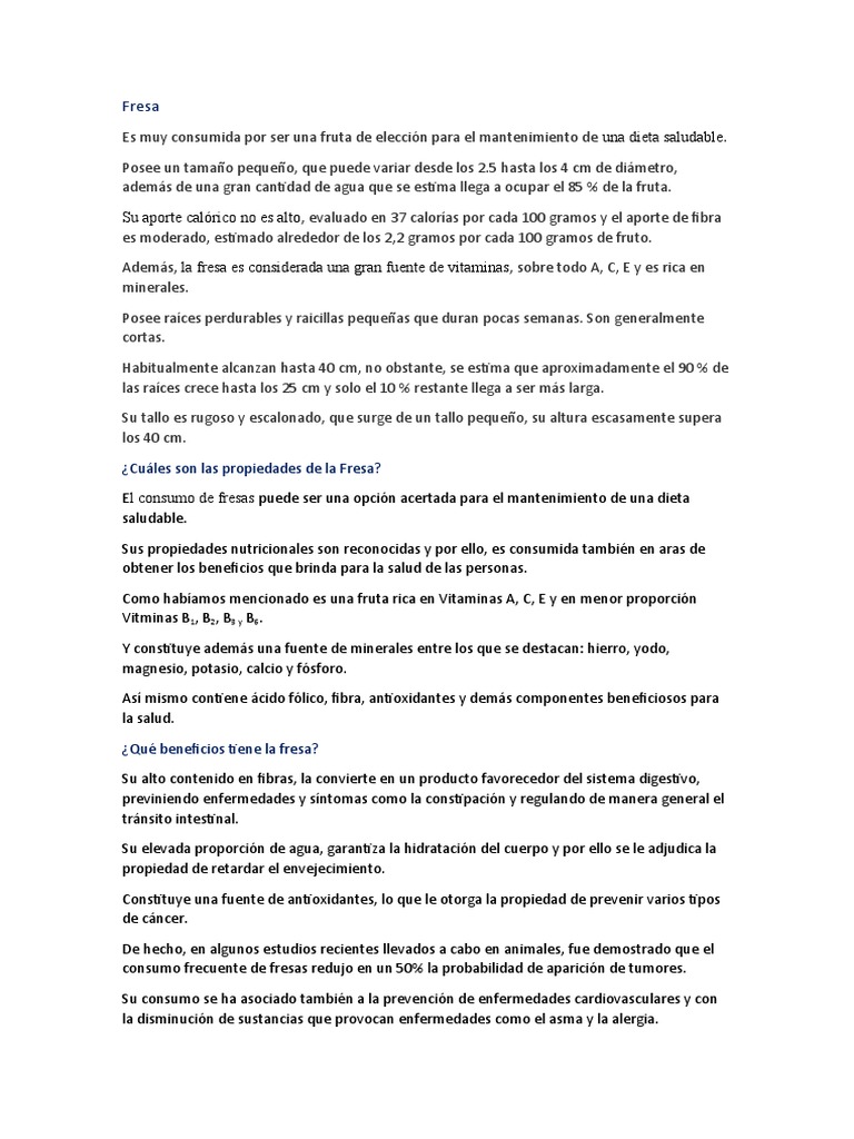 Fresa | PDF | fresa | Siembra