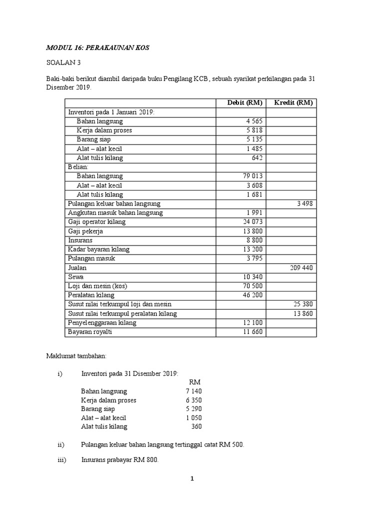 Modul 7 - Pengeluaran (S&J) | PDF