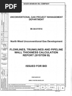 Pipeline Design Basis | PDF | Pipe (Fluid Conveyance) | Mechanical Engineering