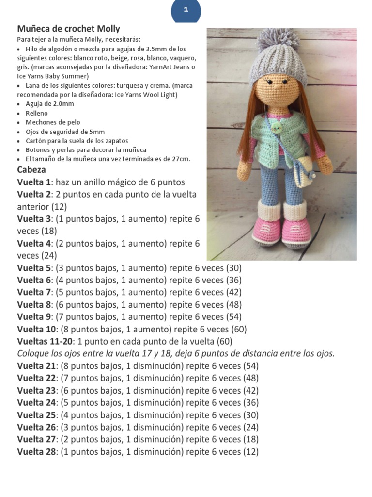 Muñeca de Crochet Molly | PDF