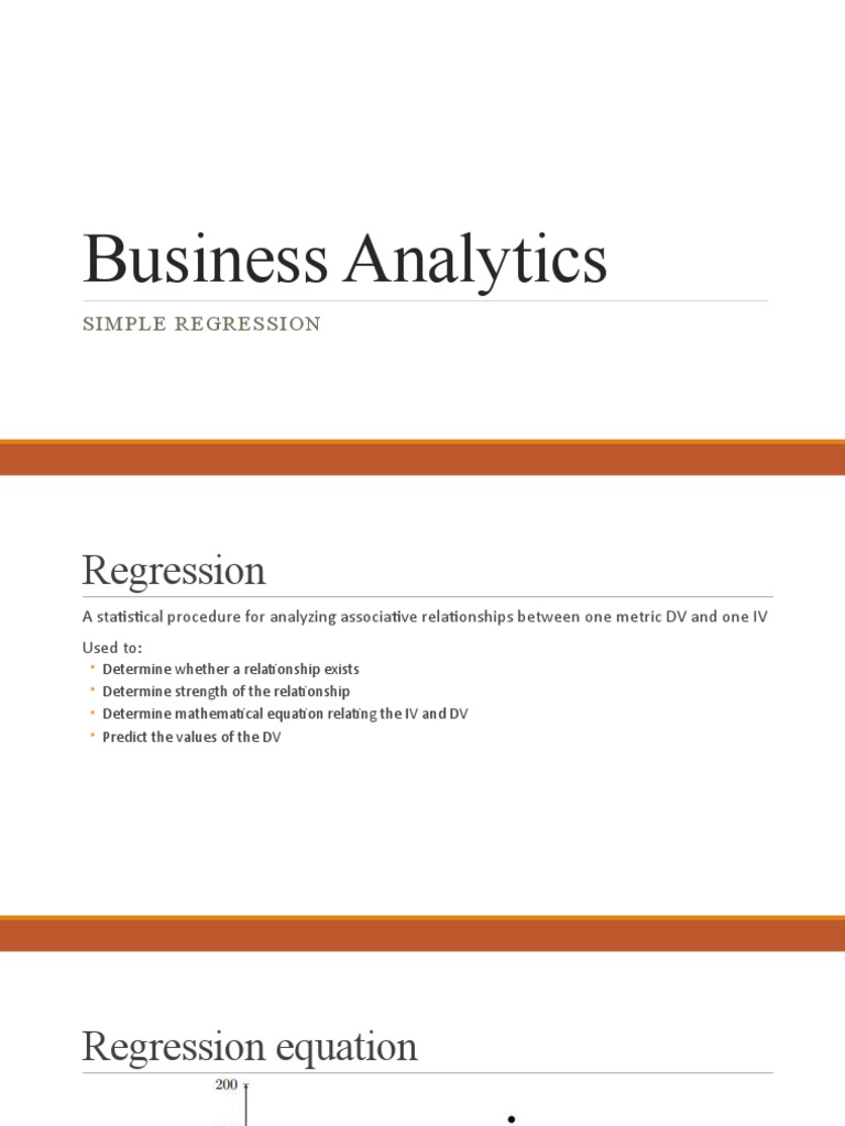 Session 13. Simple Regression | PDF | Regression Analysis | Errors And ...