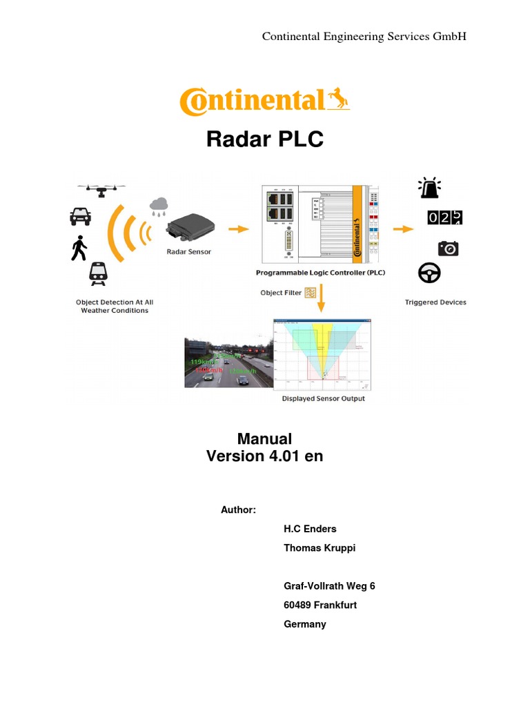 Radar PLC: Manual Version 4.01 en | PDF | Switch | Relay