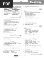 Headway Elementary Extra Practice Answer Key | PDF | English Language | Linguistic Morphology