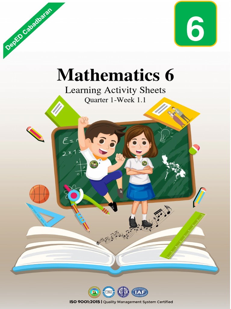 Grade 6 Math LAS Q1 Week 1 Activities | PDF | Elementary Mathematics ...