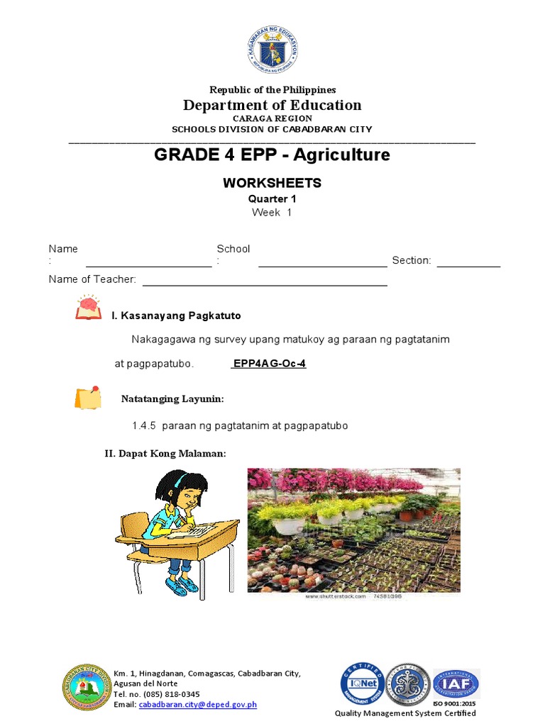 WORKSHEET 6-10-EPP-4-AGRI-Worksheets-Abecia-10 | PDF