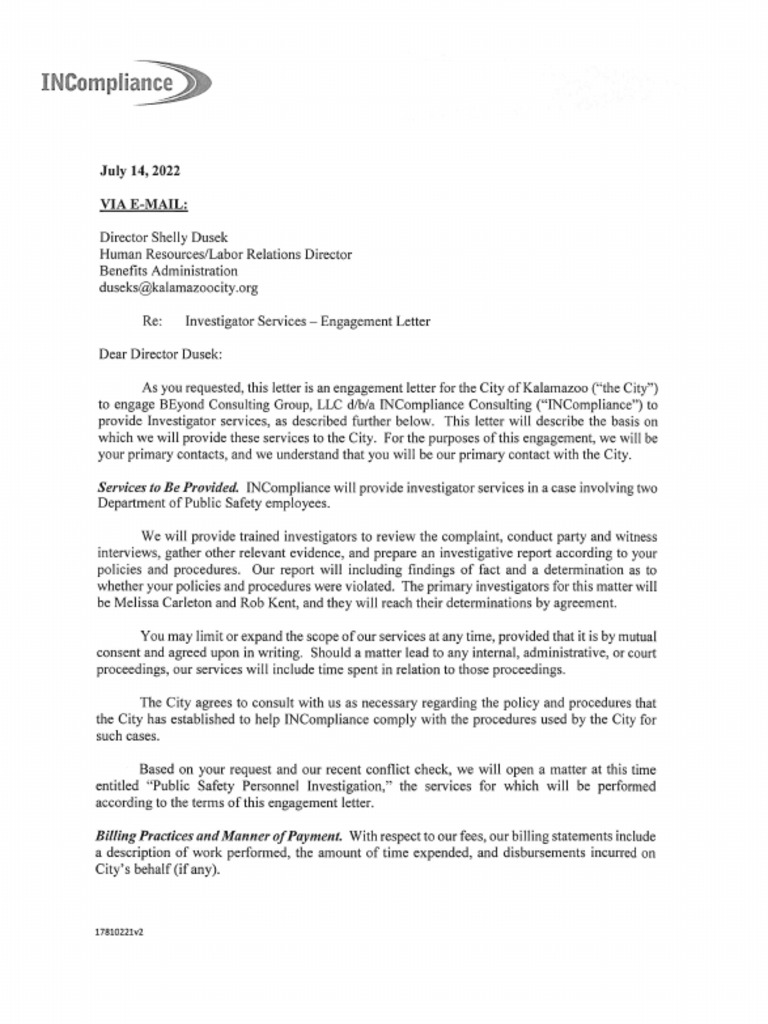 INCompliance Letter | PDF