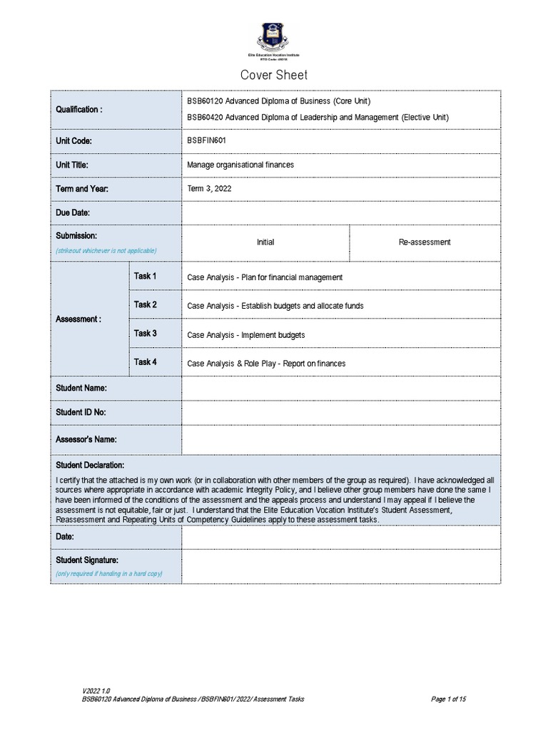 Cover Sheet: (Strikeout Whichever Is Not Applicable) | PDF | Revenue ...