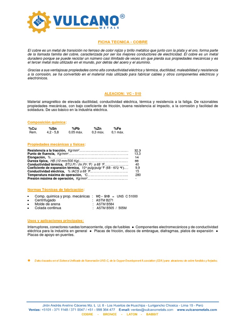 VC 510 | PDF | Cobre | Rieles