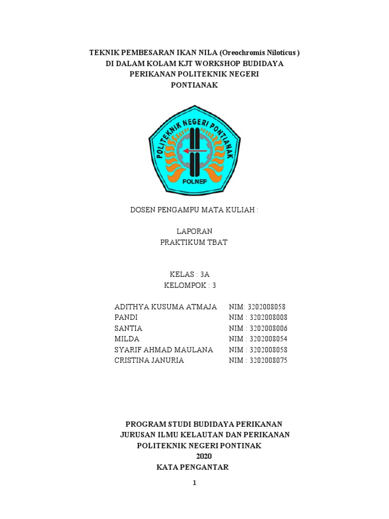 Teknik Pembesaran Ikan Nila (Lana and The Geng) | PDF